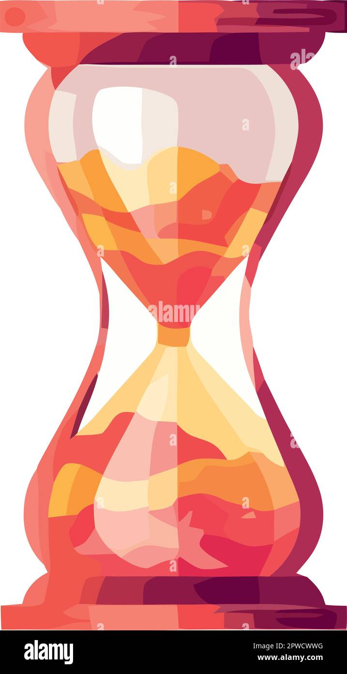 Time flows like sand in an hourglass Stock Vector Image & Art - Alamy