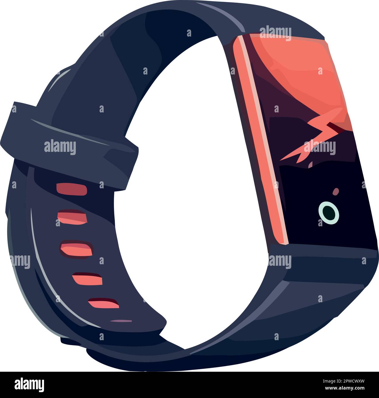 red smartwatch gadget tech icon Stock Vector Image & Art - Alamy