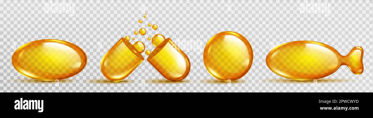 3d isolated oil vitamin d pill fish capsule icon isolated on ...