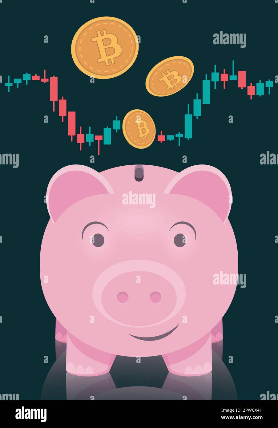 Pink coins coins Stock Vector Images - Alamy