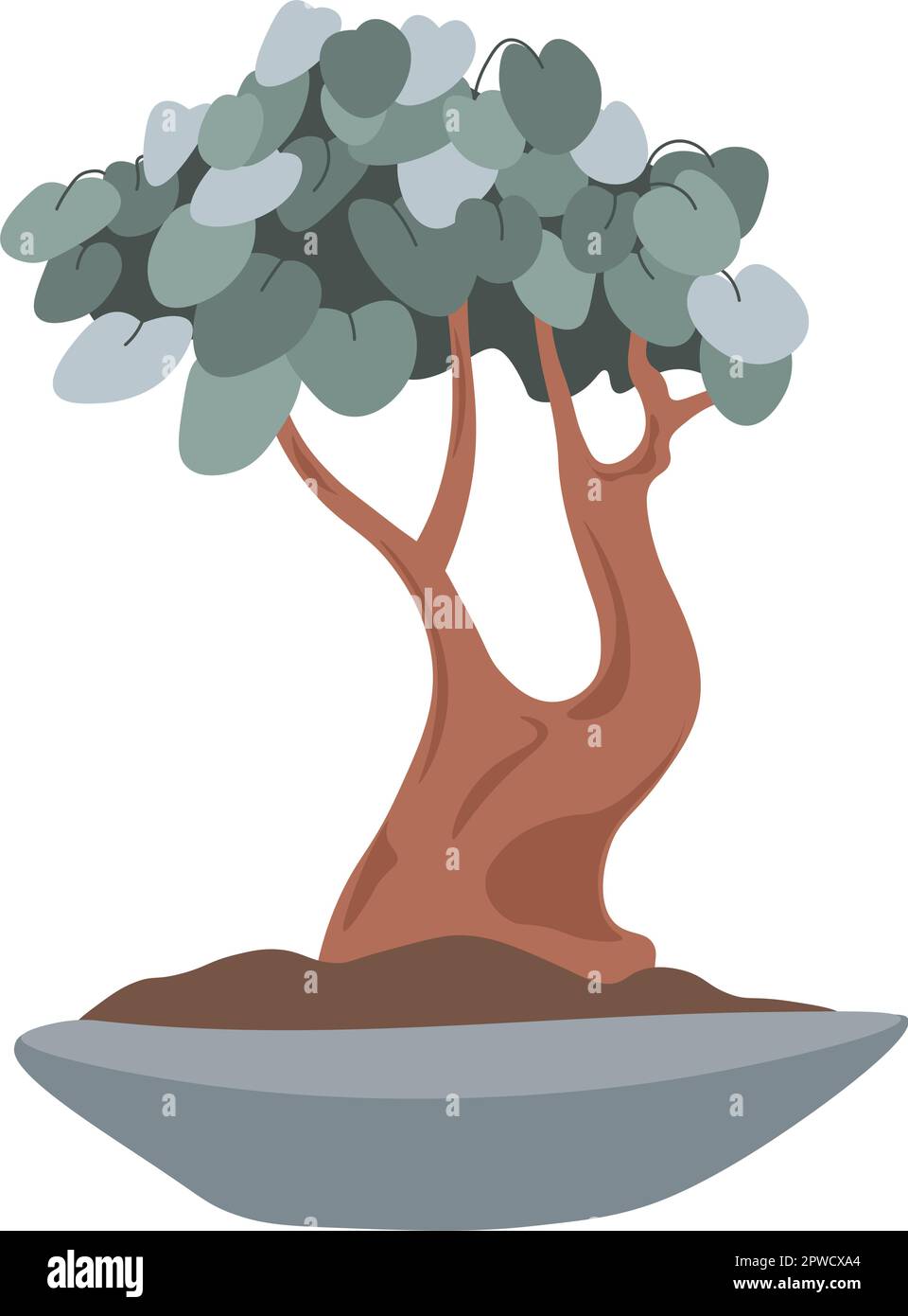 Traditional home bonsai tree Stock Vector Images - Alamy