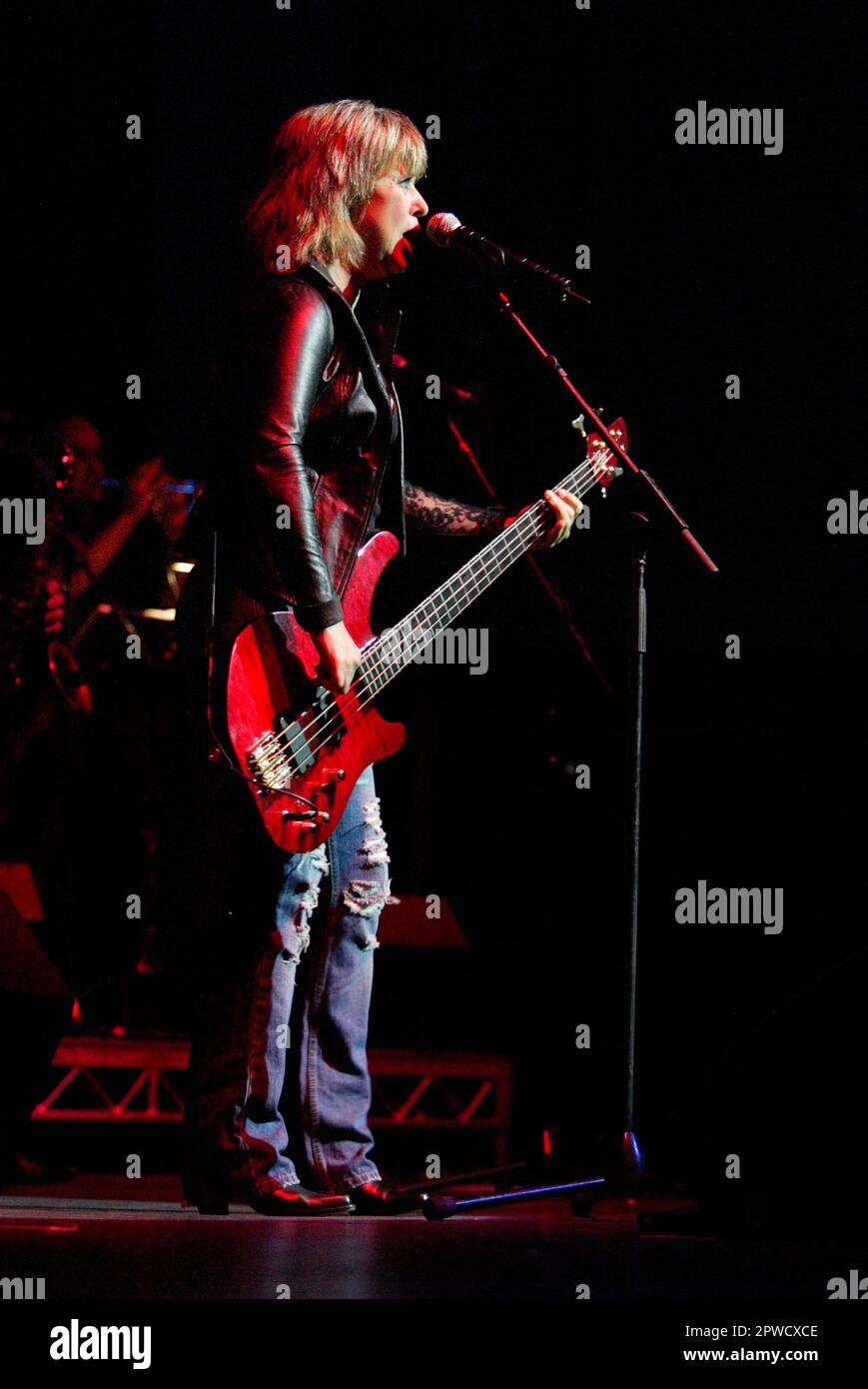 Suzi Quatro performing live in concert at the Enmore Theatre. Sydney ...