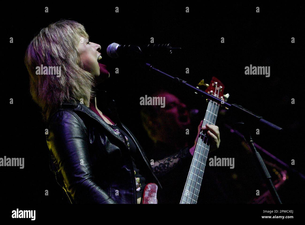 Suzi Quatro performing live in concert at the Enmore Theatre. Sydney ...