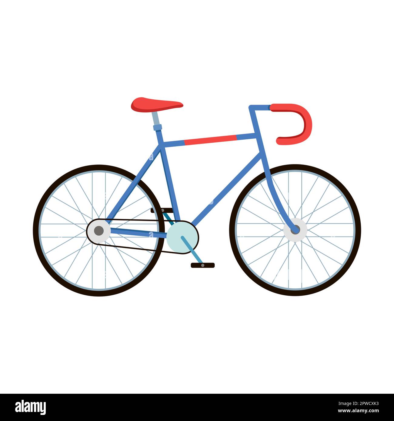 light sport bicycle. Vector illustration of eco city transport for kids ...