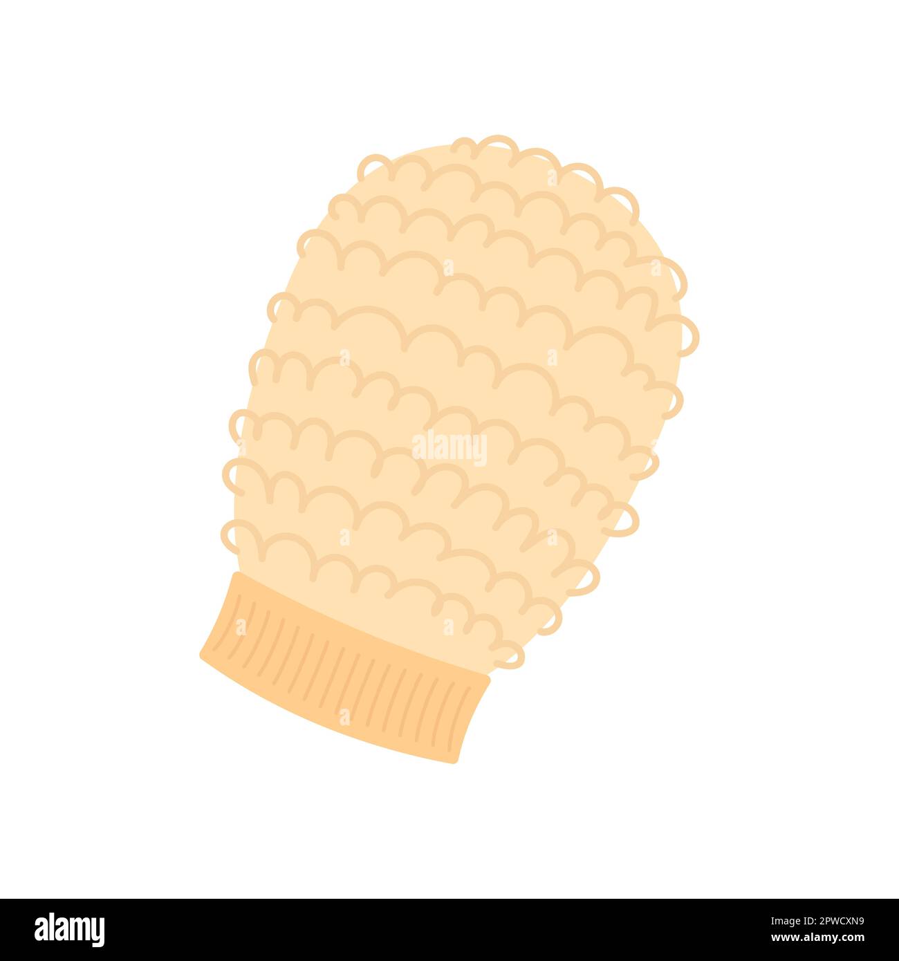 Hand bath puff cartoon illustration Stock Vector Image & Art - Alamy