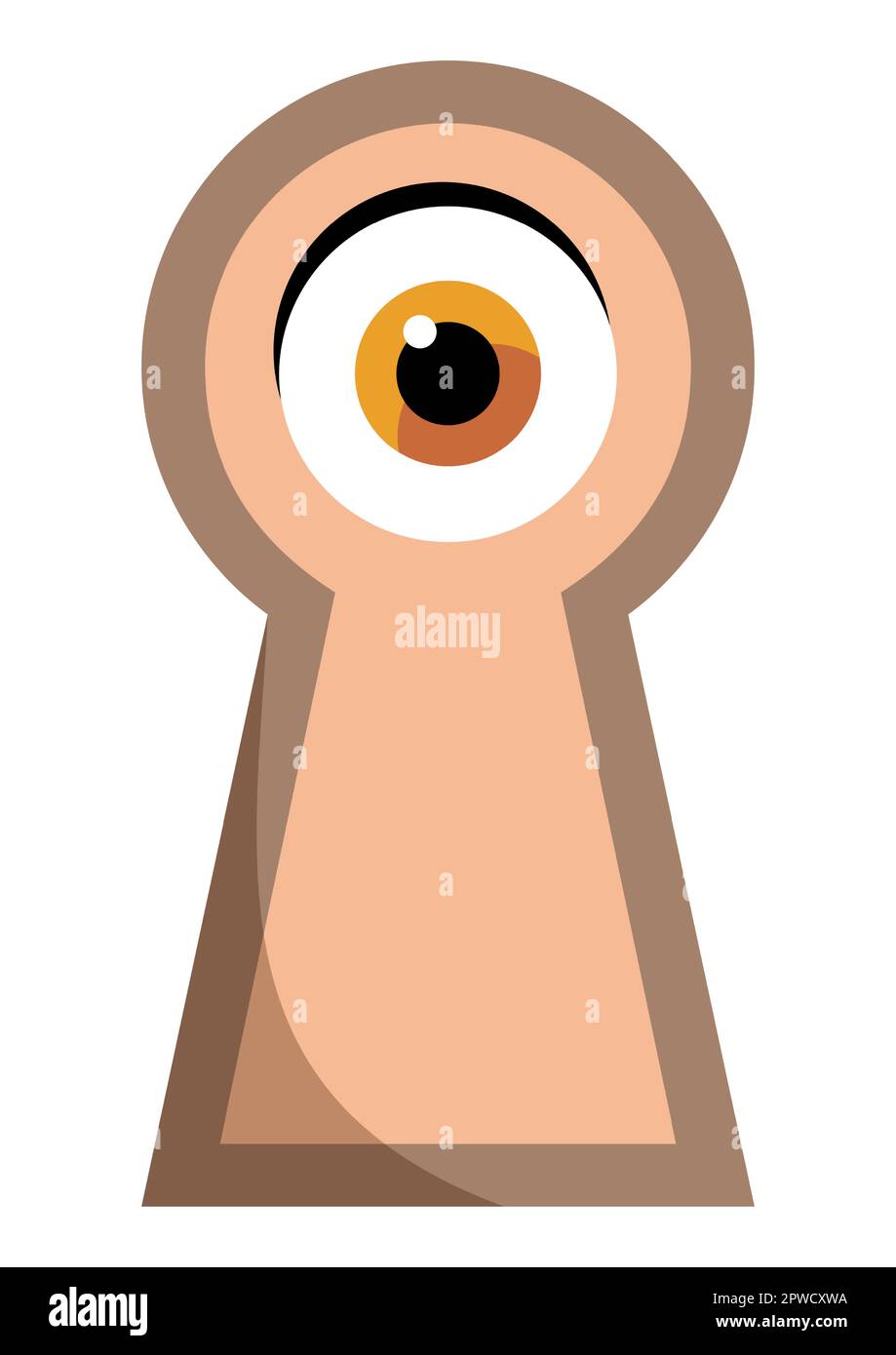Through a keyhole Stock Vector Images - Alamy