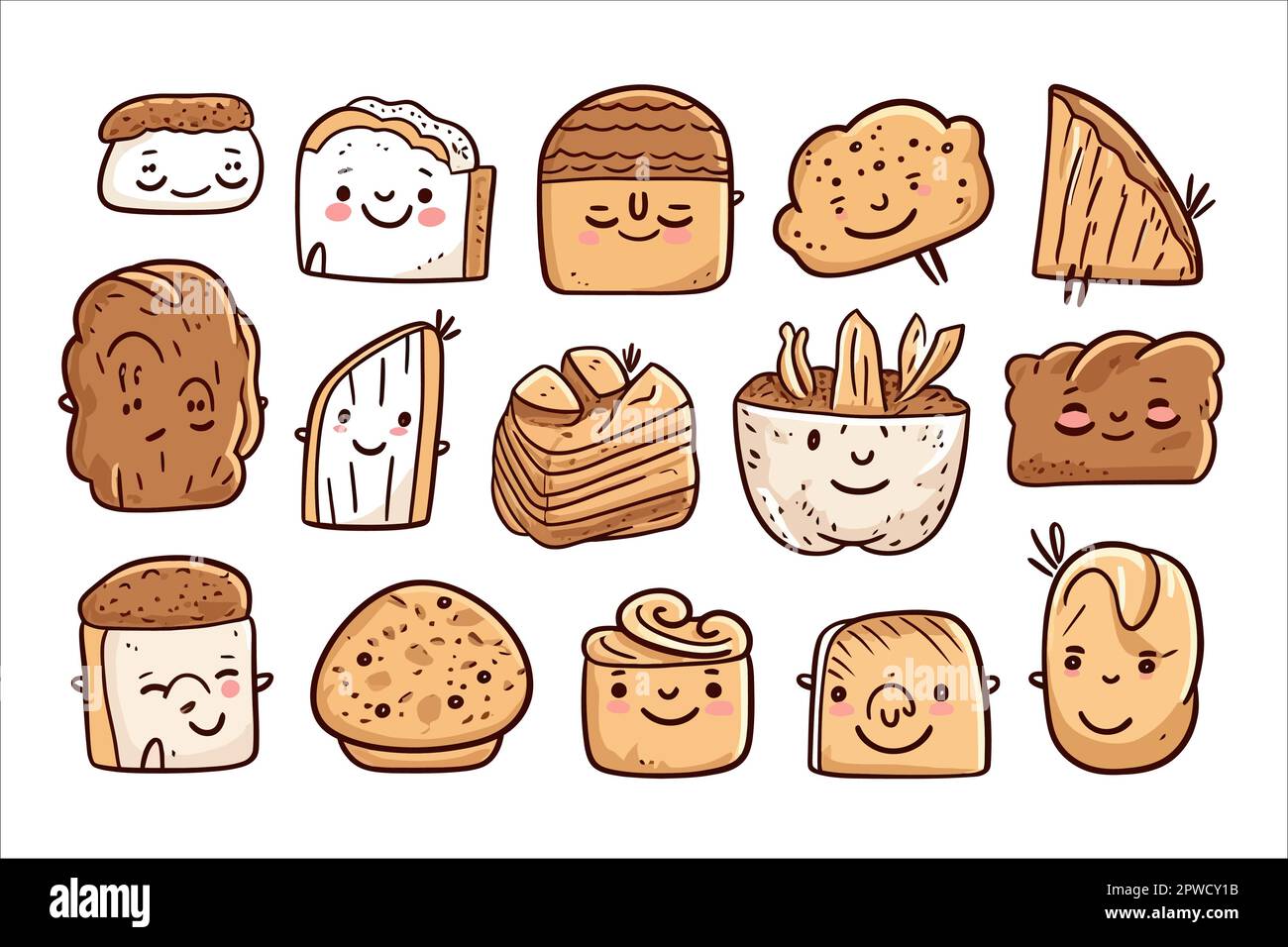 Cute Bread Wallpaper