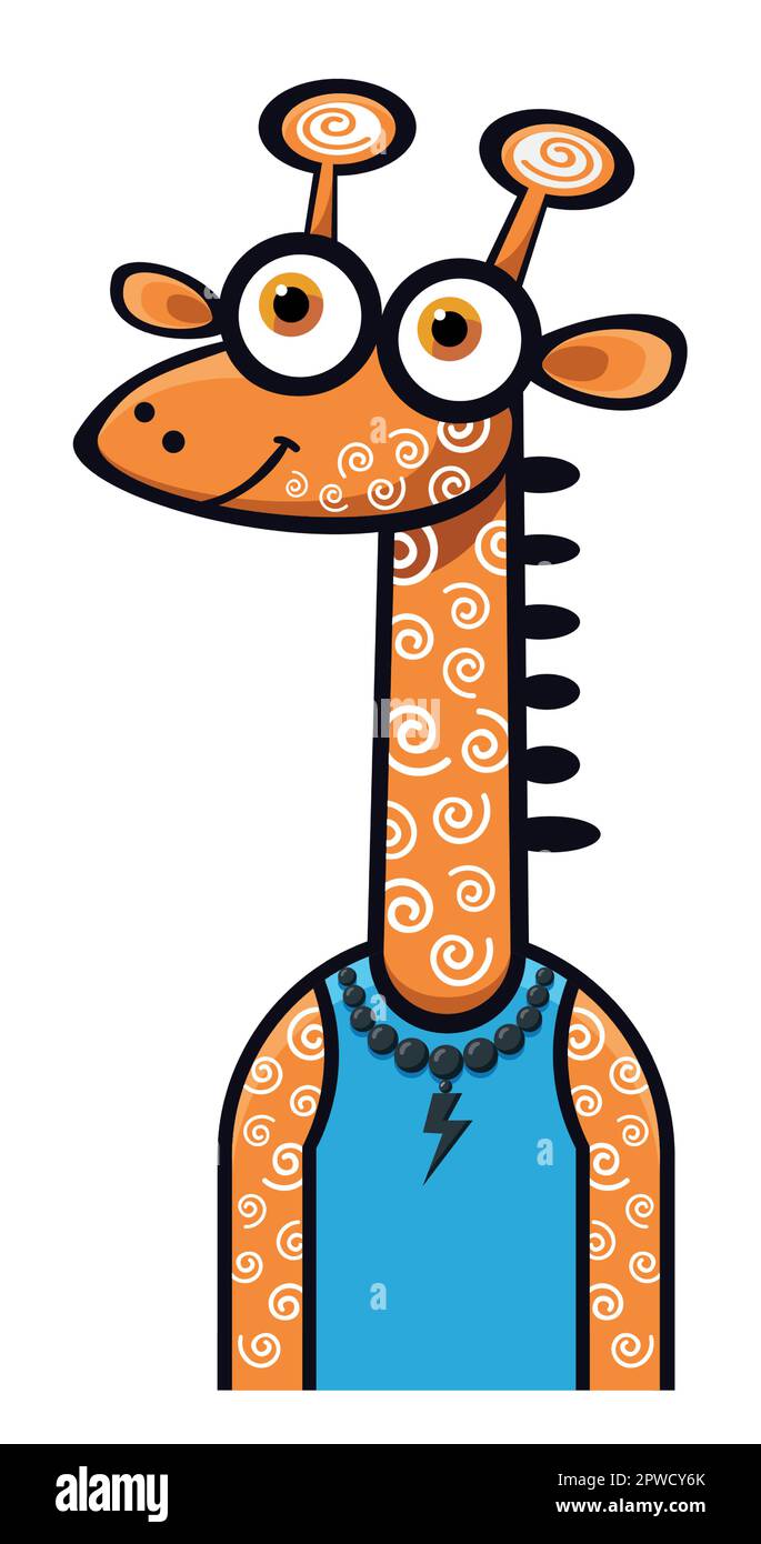 Giraffe with electricity sign Stock Vector Image & Art - Alamy