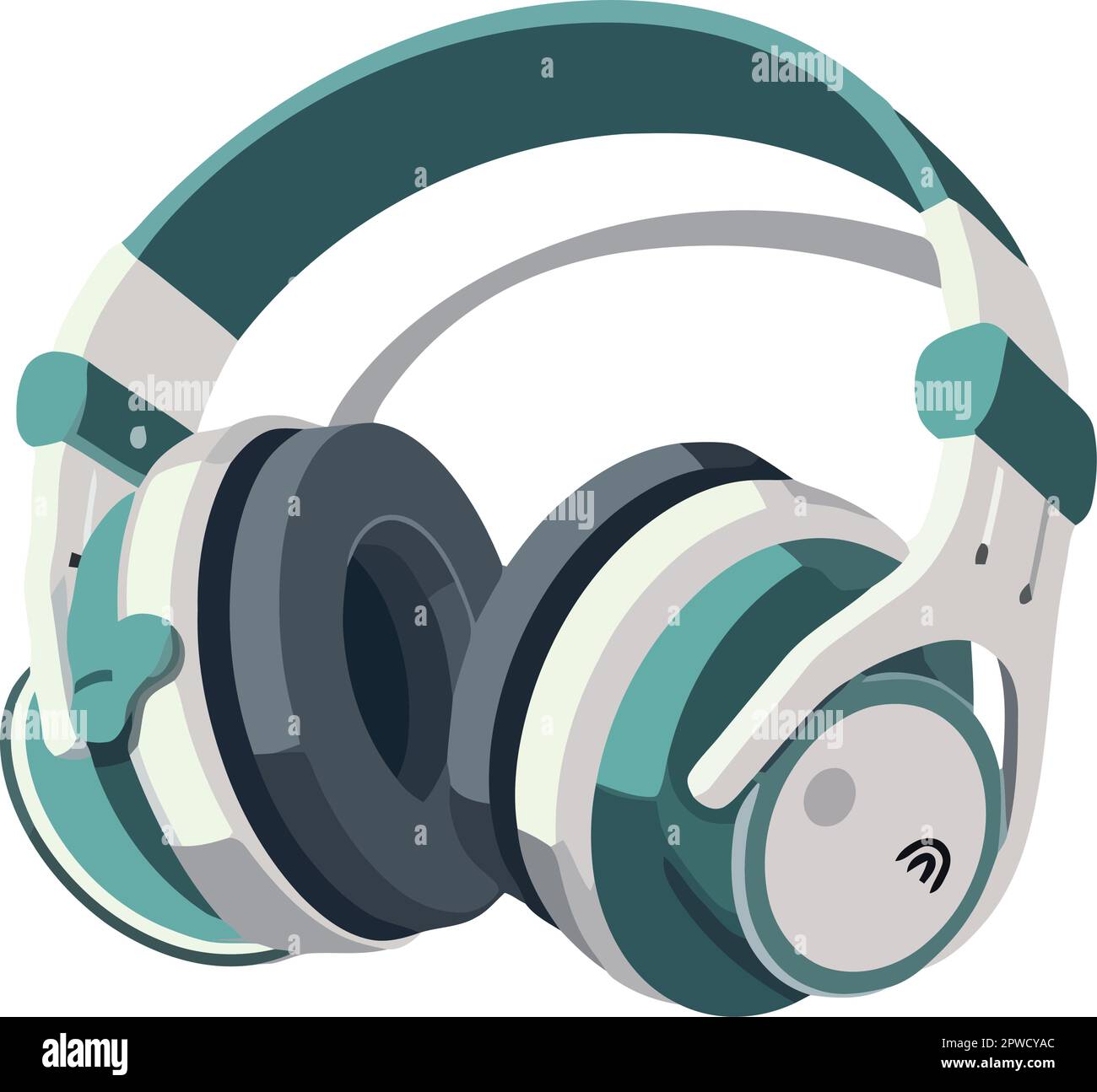 Modern headphones audio device tech Stock Vector Image & Art - Alamy