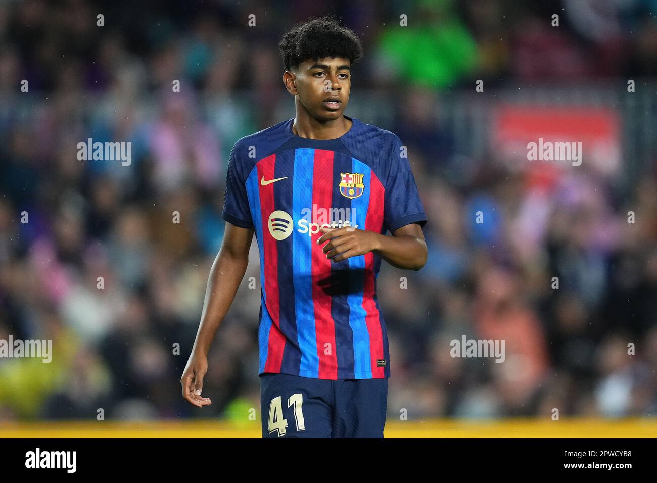 Lamine Yamal of FC Barcelona during the La Liga match between FC ...