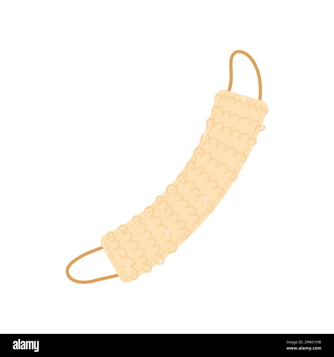 Long bath puff cartoon illustration Stock Vector Image & Art - Alamy