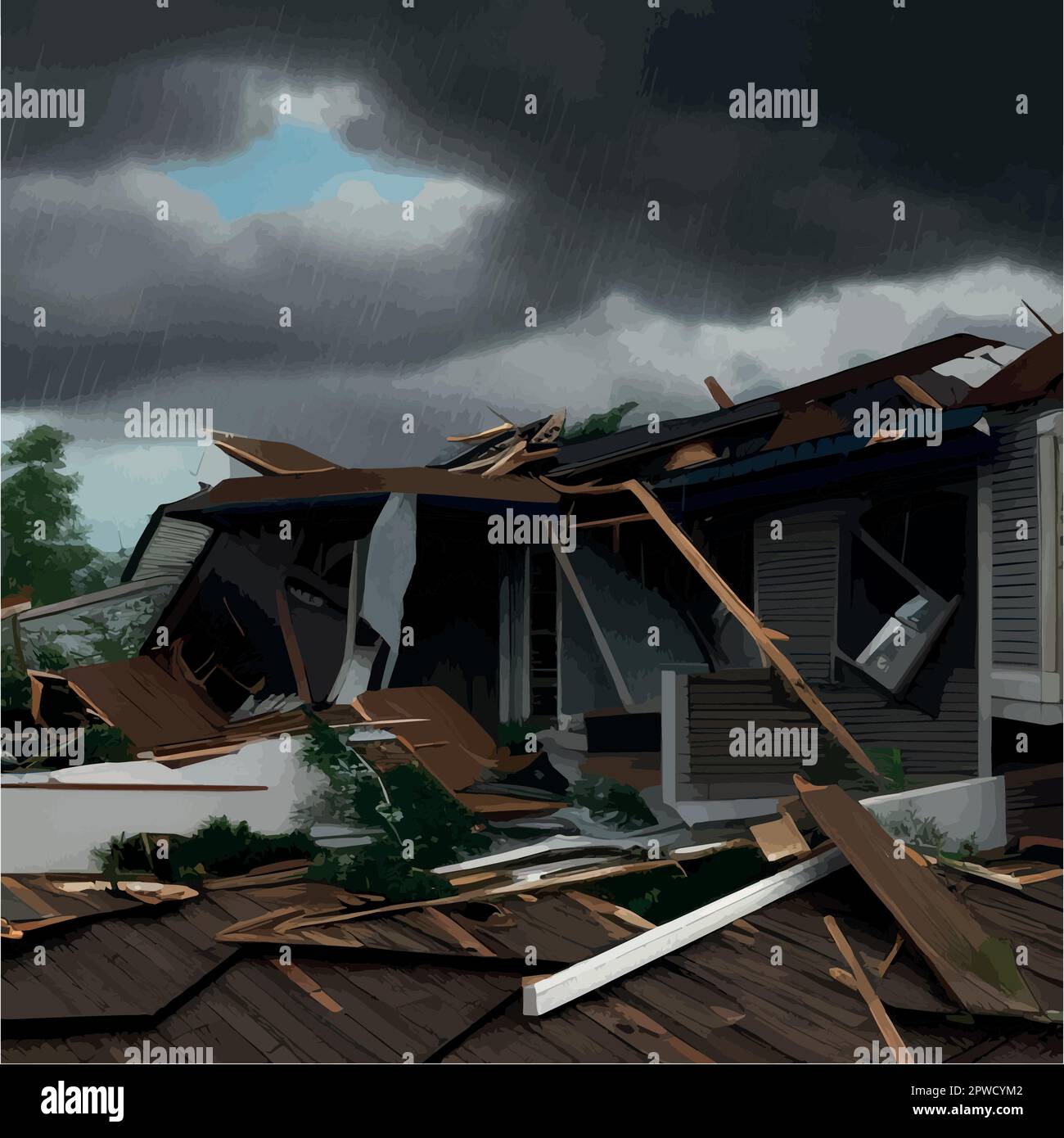 Storm supercell Stock Vector Images - Alamy