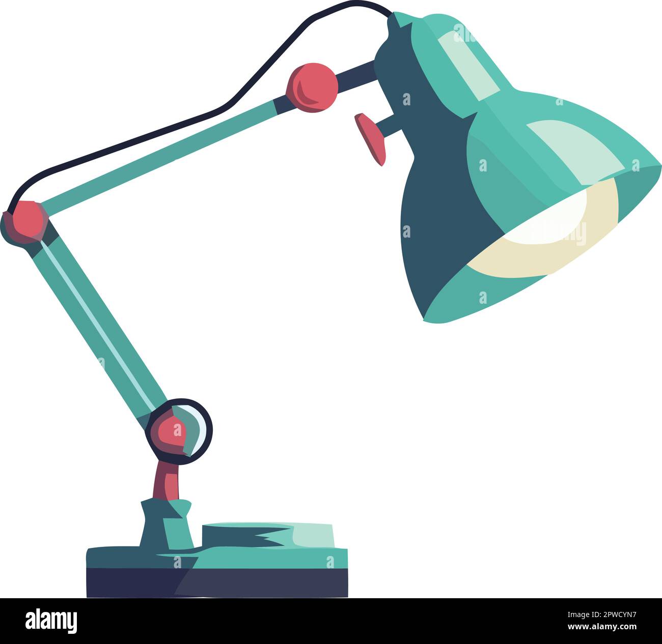 Table lamp line blue Stock Vector Images - Alamy