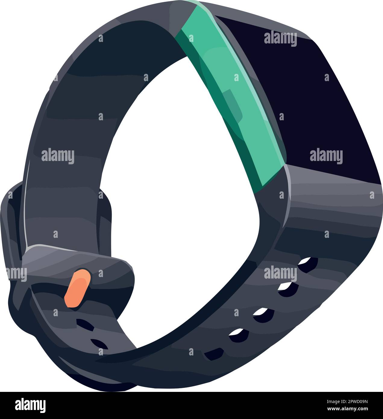 green smartwatch device tech icon Stock Vector Image & Art - Alamy