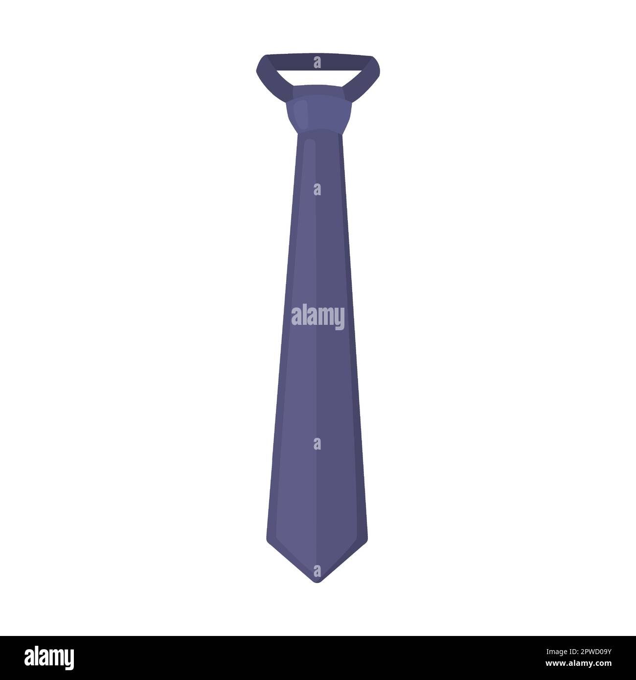 Loop Tie Business Man Or Office Worker Accessorie And Formal Clothes Cartoon Vector