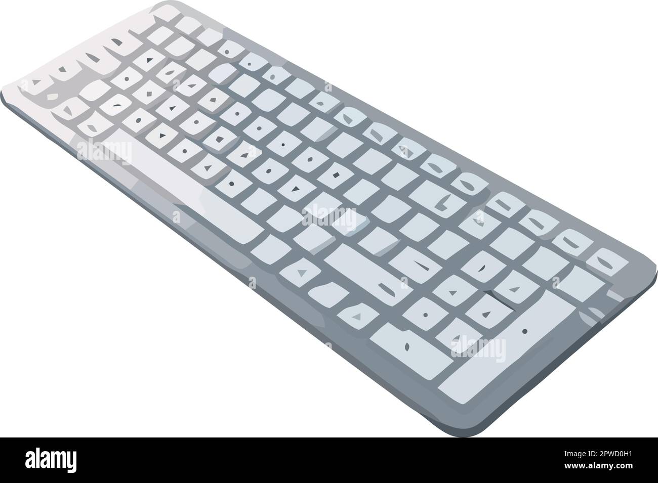 Modern computer keyboard technology hardware Stock Vector Image & Art ...