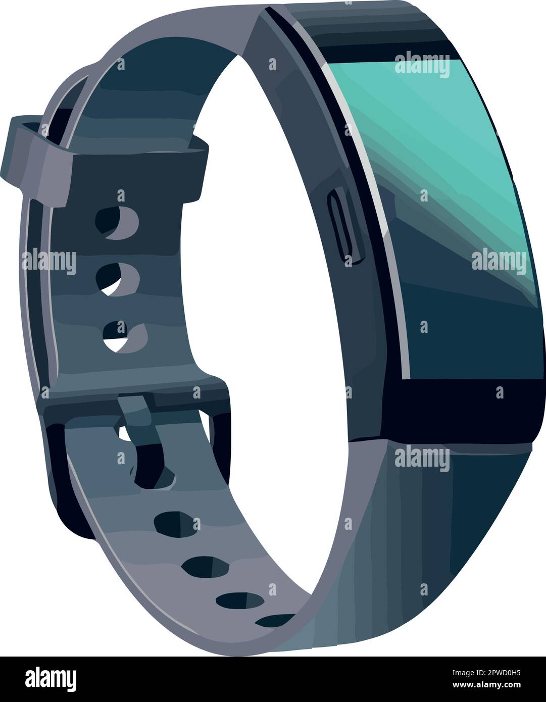 Modern technology Shiny steel watch strap Stock Vector Image & Art - Alamy