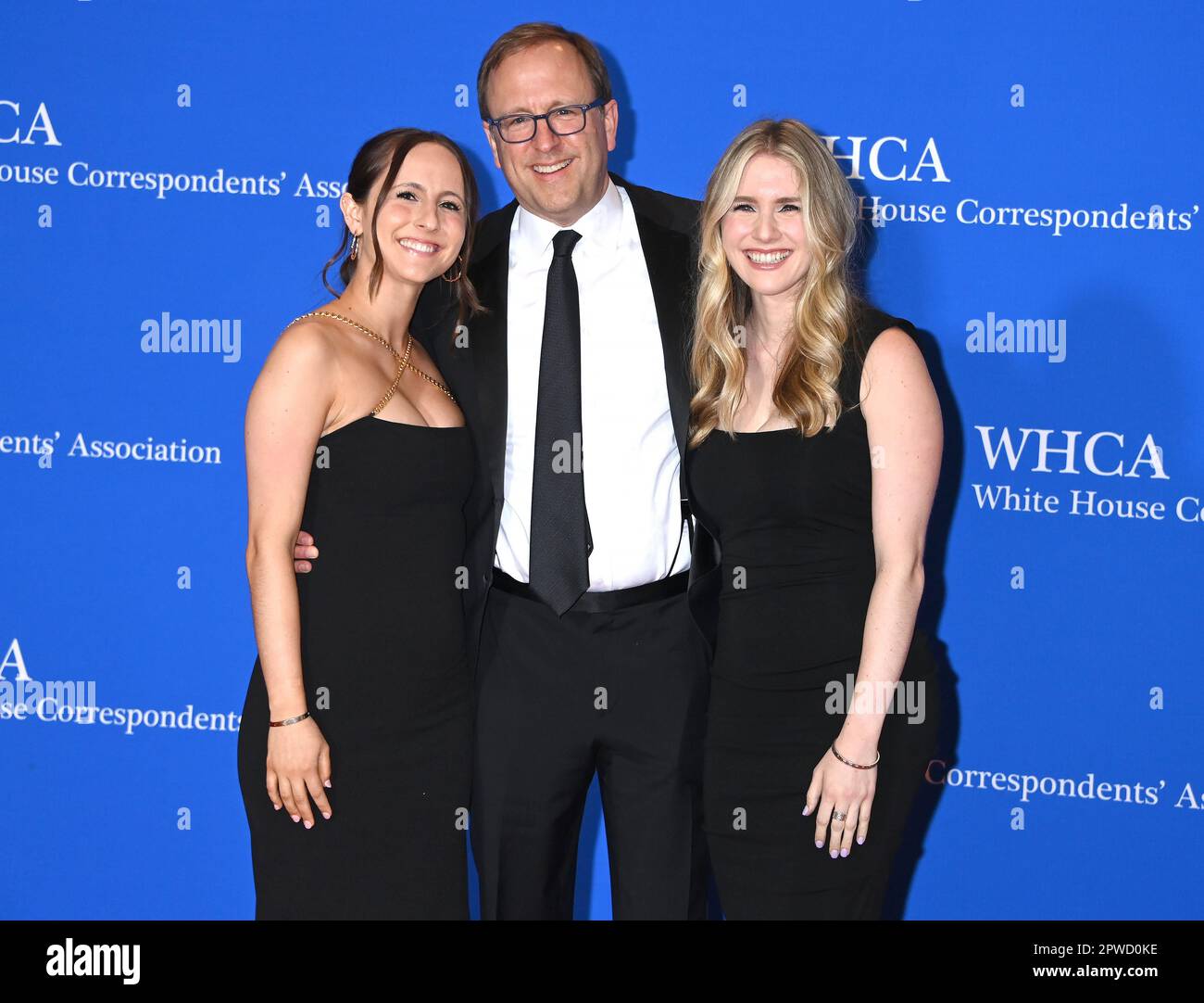Washington, DC, USA. 29th Apr, 2023. Jonathan Karl, daughters Anna and ...