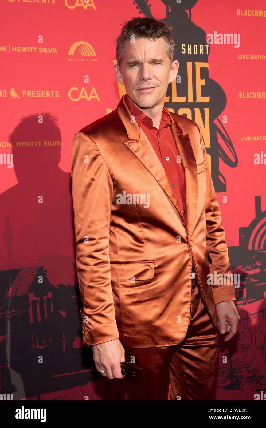 Ethan Hawke arrives at Willie Nelson 90, celebrating the singer's 90th ...