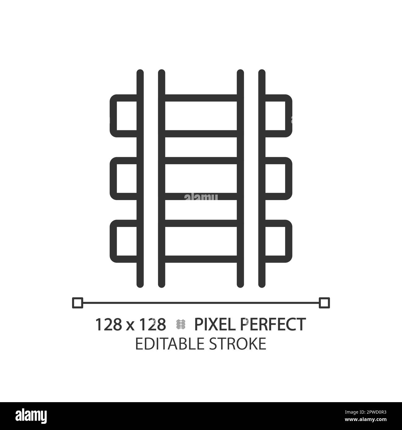 Transport railway rails line Cut Out Stock Images & Pictures - Alamy