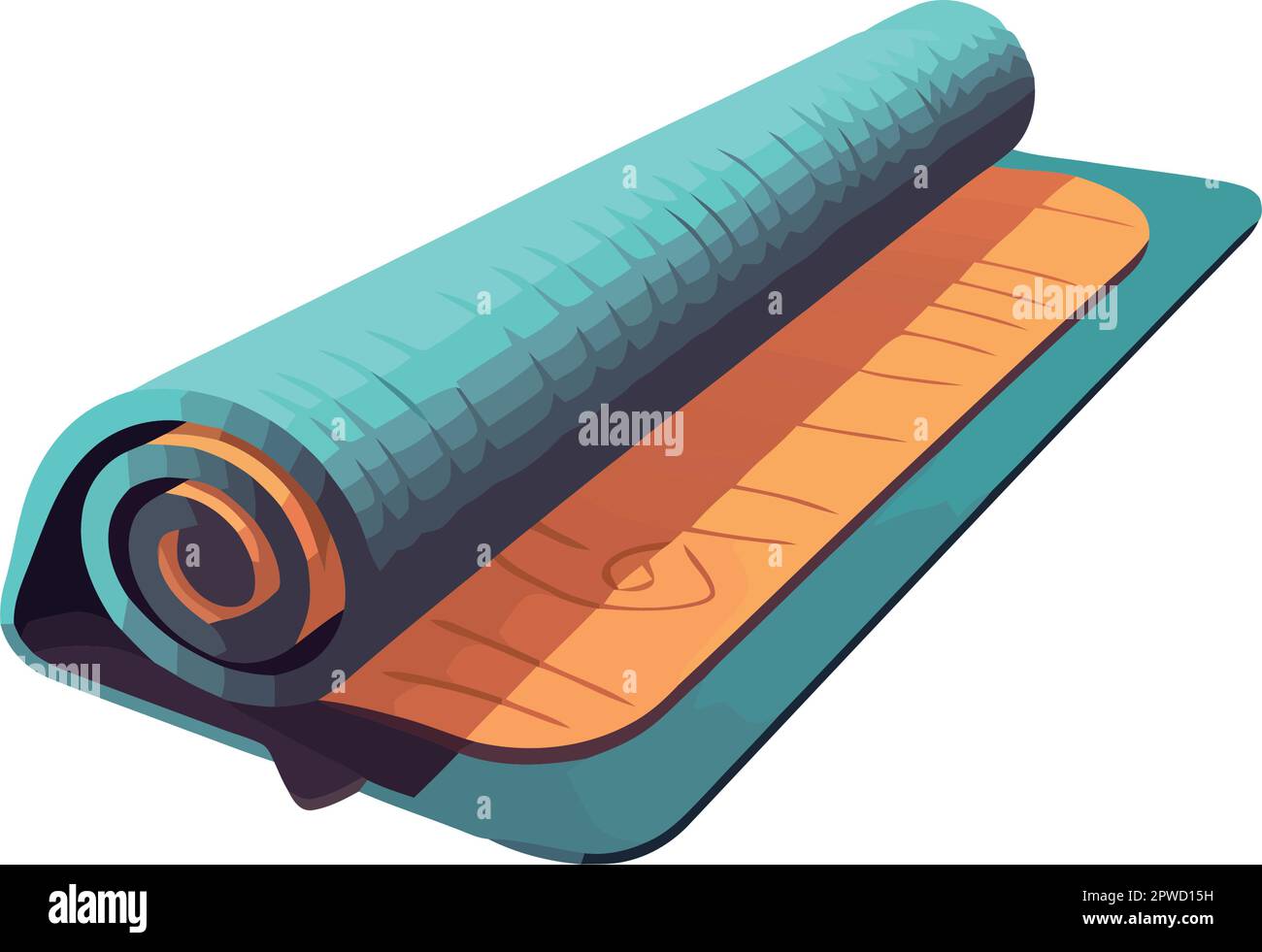 Yoga mat equipment symbol icon Stock Vector Image & Art - Alamy