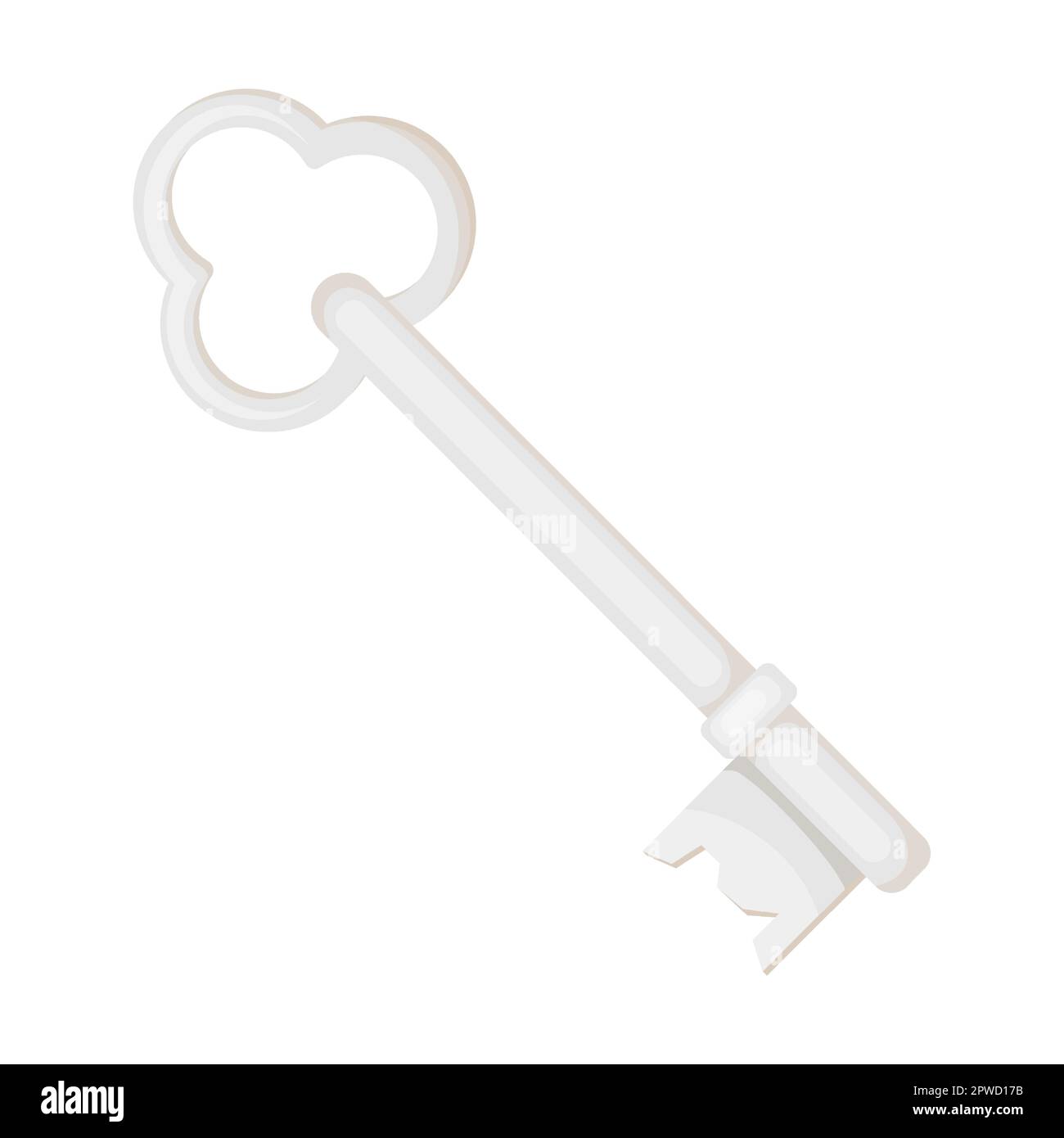little secret key flat vector illustration. Collection of door key ...