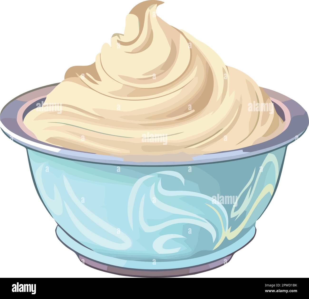 gourmet dessert in pottery bowl Stock Vector Image & Art - Alamy