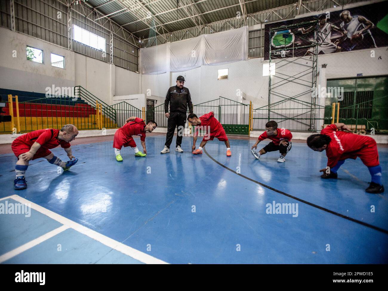Gaza, Palestine. 29th Apr, 2023. Short-statured Palestinians seen ...