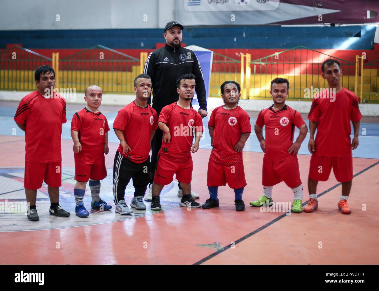 Gaza, Palestine. 29th Apr, 2023. Short-statured Palestinians seen at ...