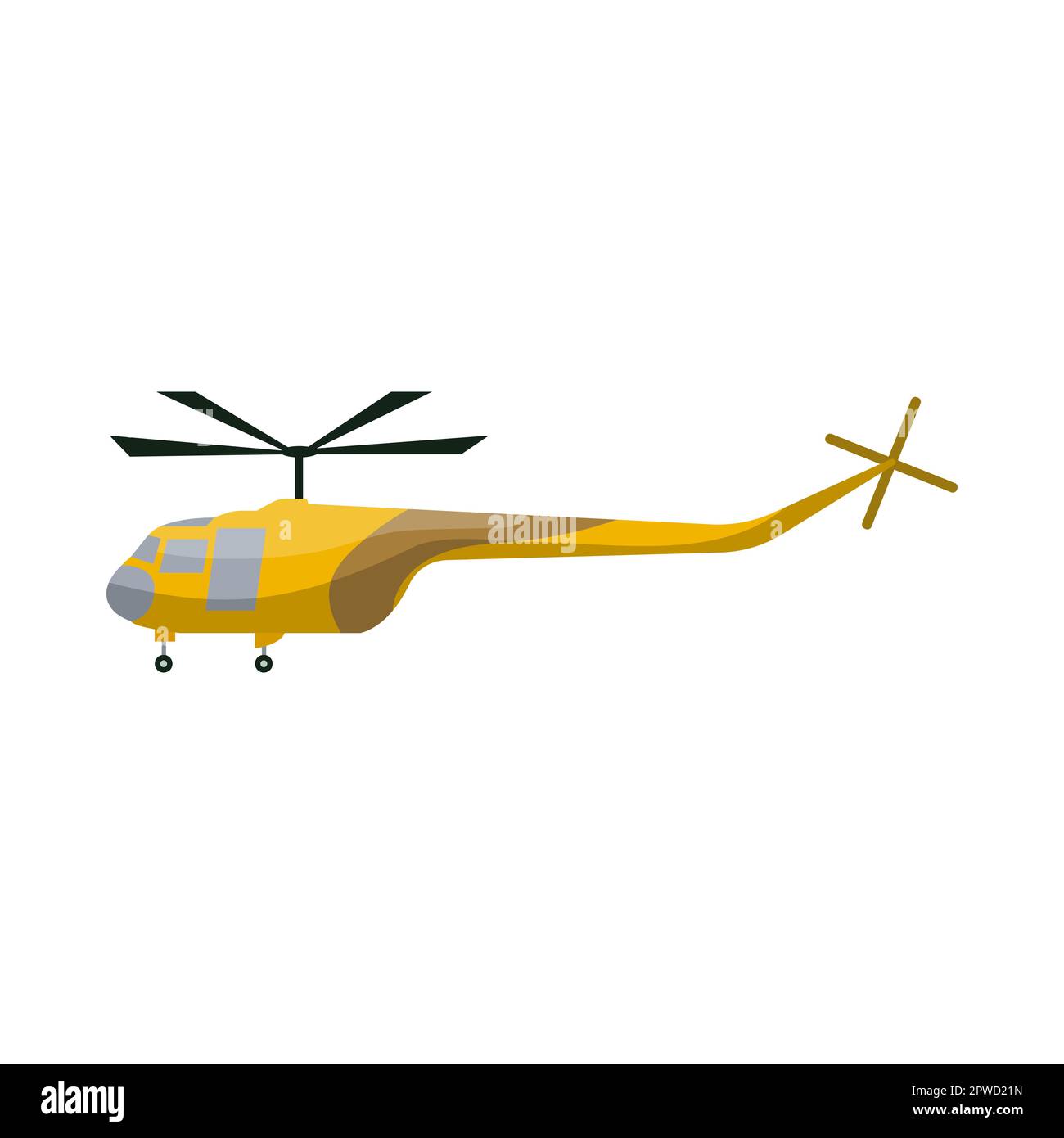 Small emergency helicopter cartoon illustration Stock Vector Image ...
