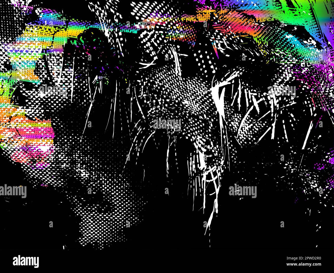 Grunge color neon background. Abstract street art print Stock Vector ...
