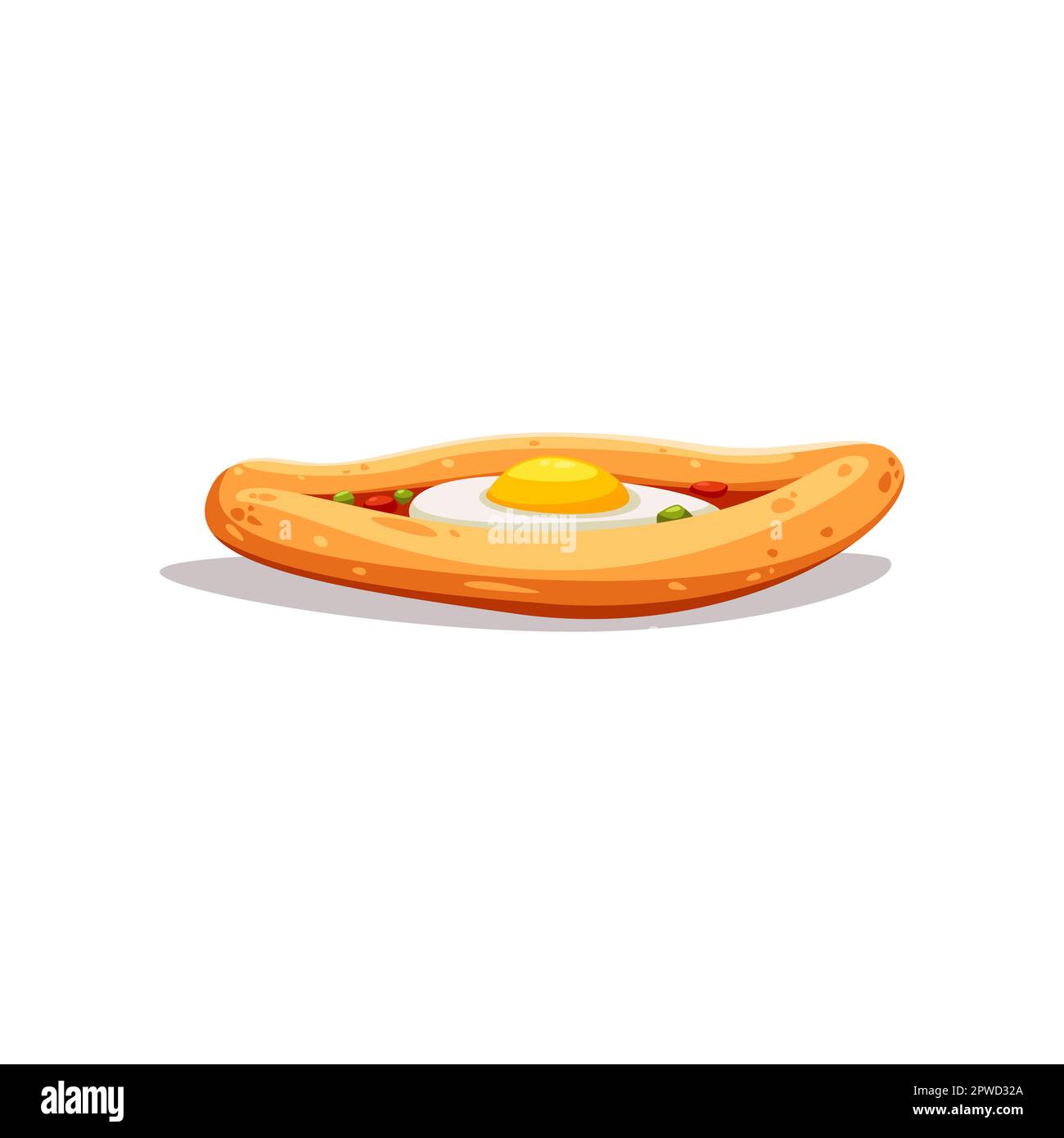 Colorful khachapuri cartoon illustration Stock Vector Image & Art - Alamy