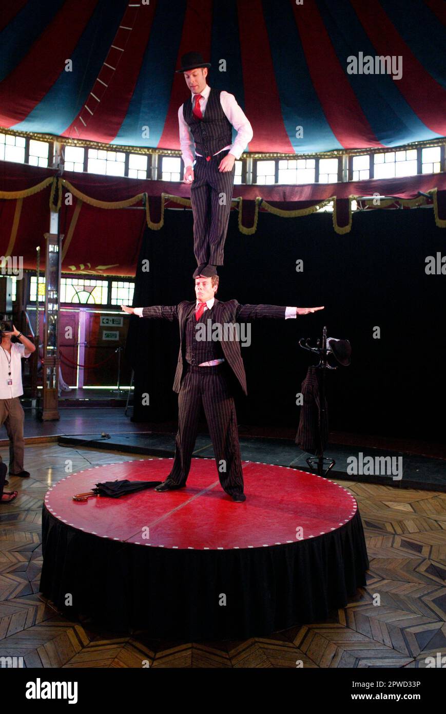 The ‘English Gents’ acrobats of the La Clique (burlesque cabaret) event ...