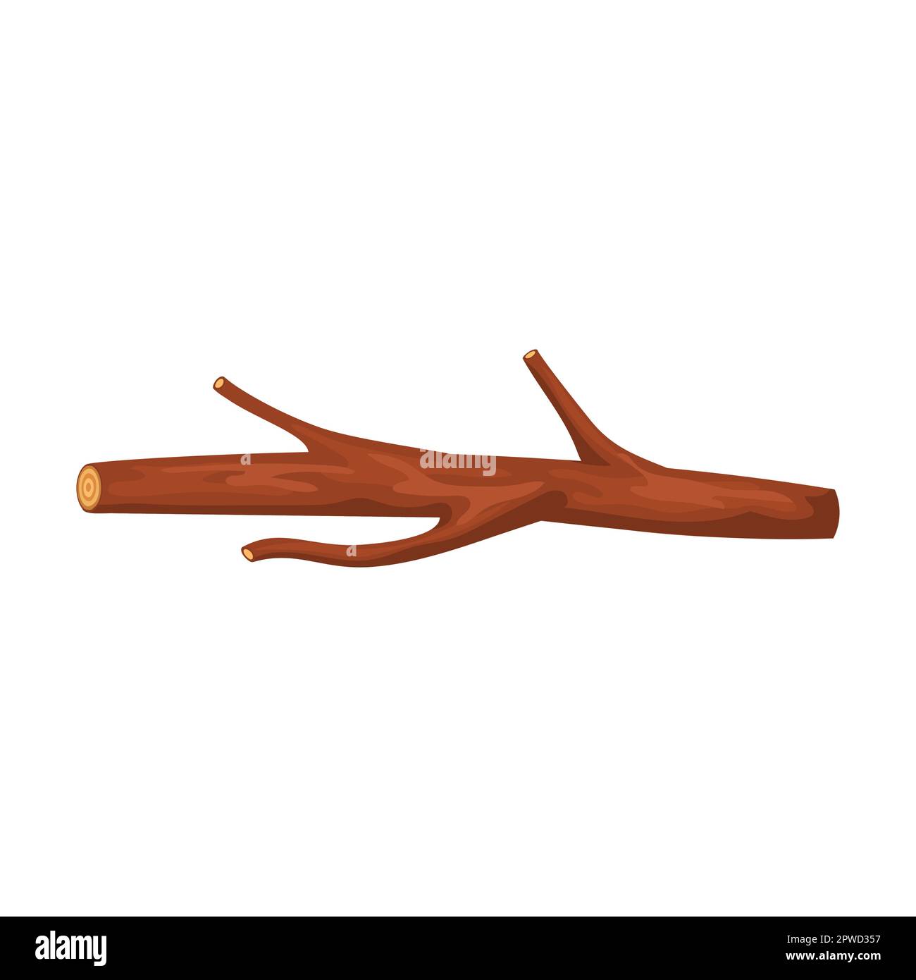 small branch for lighting fire. Stack of trees with branches, wooden ...