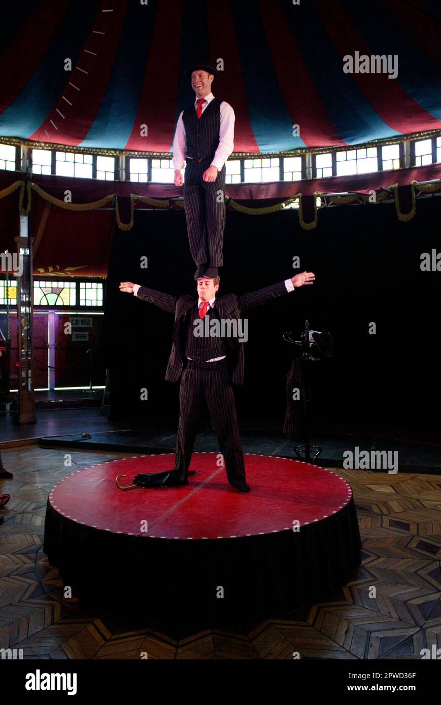 The ‘English Gents’ acrobats of the La Clique (burlesque cabaret) event ...