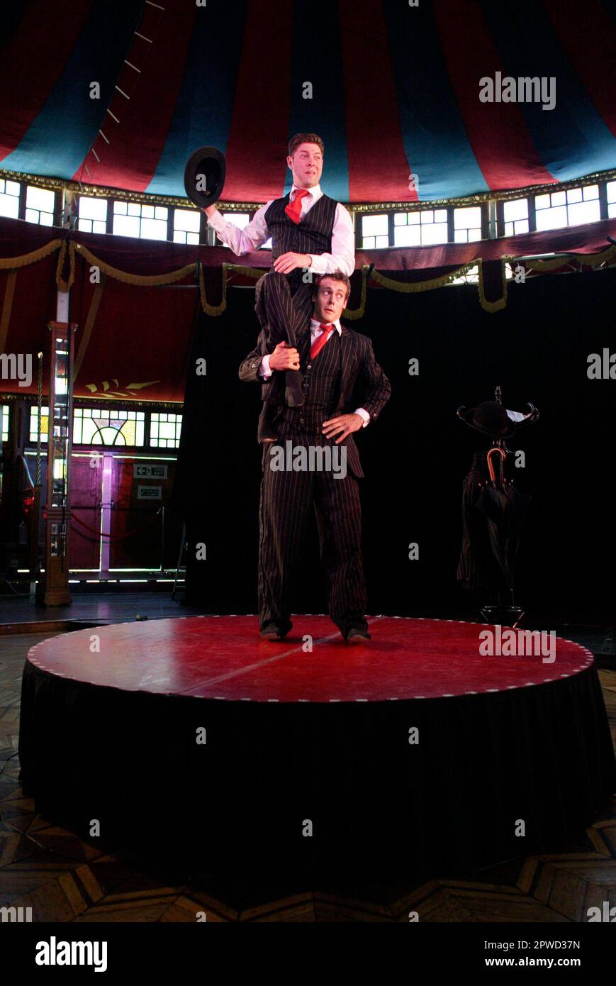 The ‘English Gents’ acrobats of the La Clique (burlesque cabaret) event ...