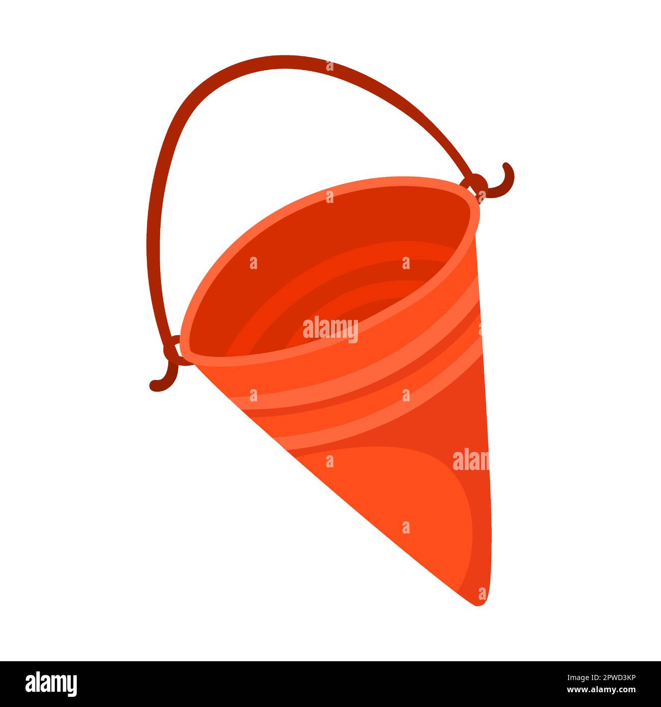 cone fire bucket. Firefighter, firefighting equipment cartoon ...