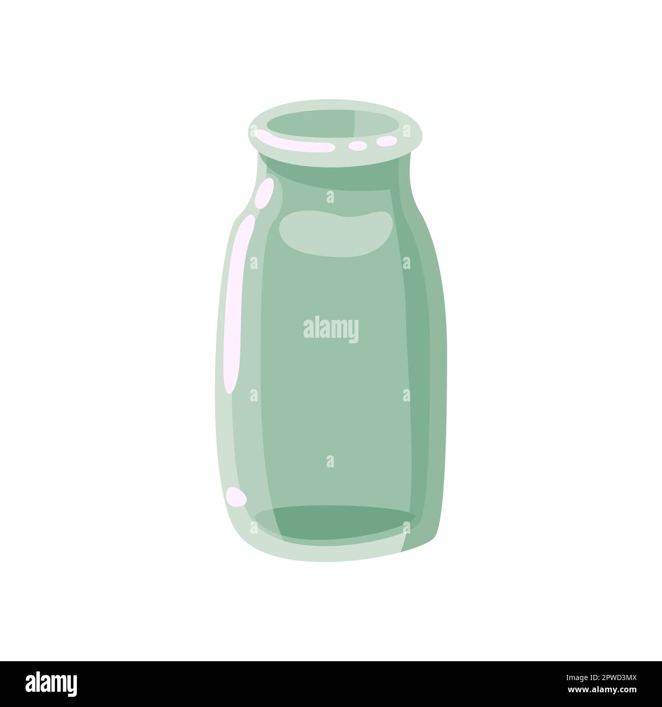 Empty cylinder jar cartoon illustration Stock Vector Image & Art - Alamy