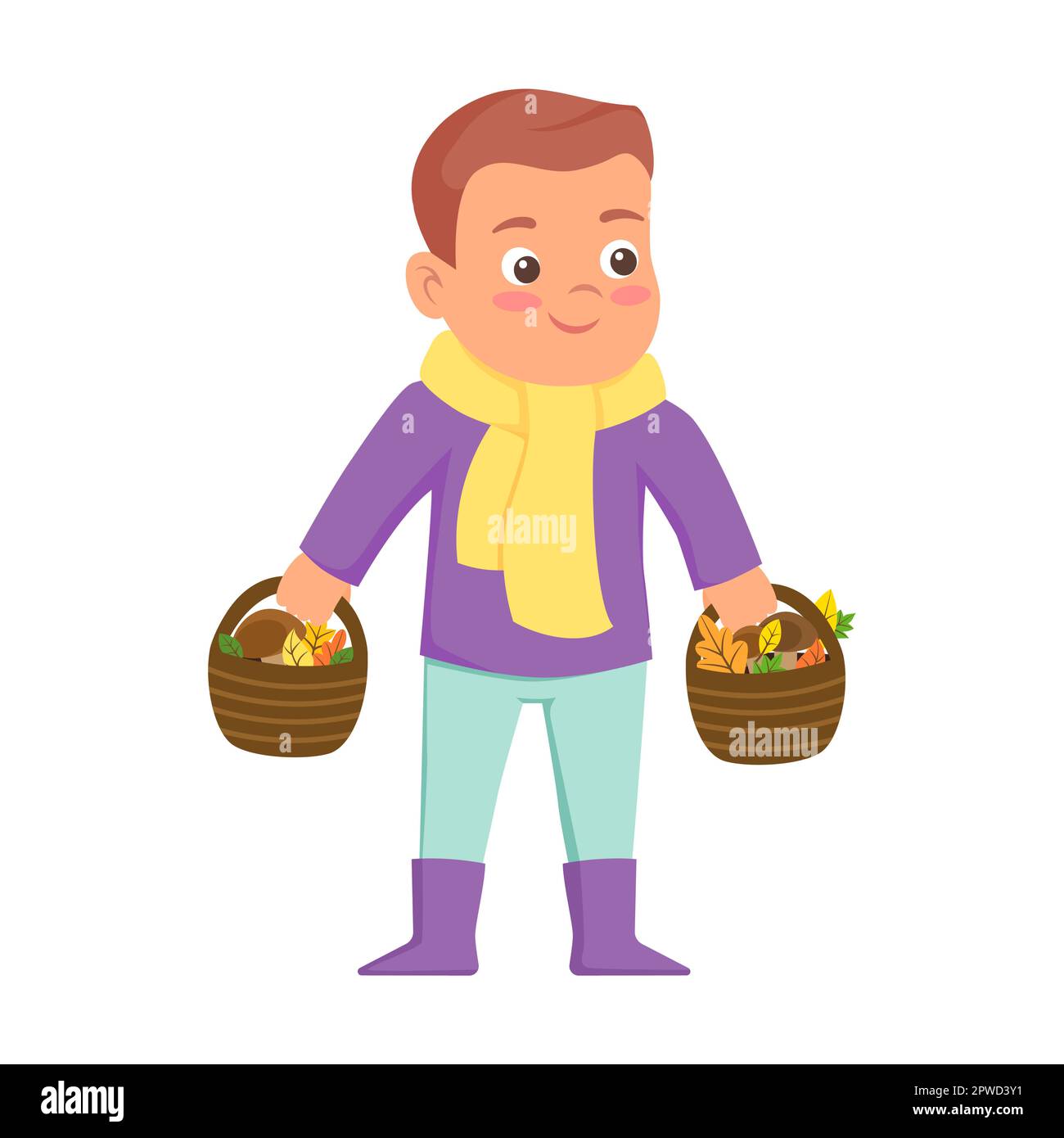 Children playing with nuts Stock Vector Images - Alamy