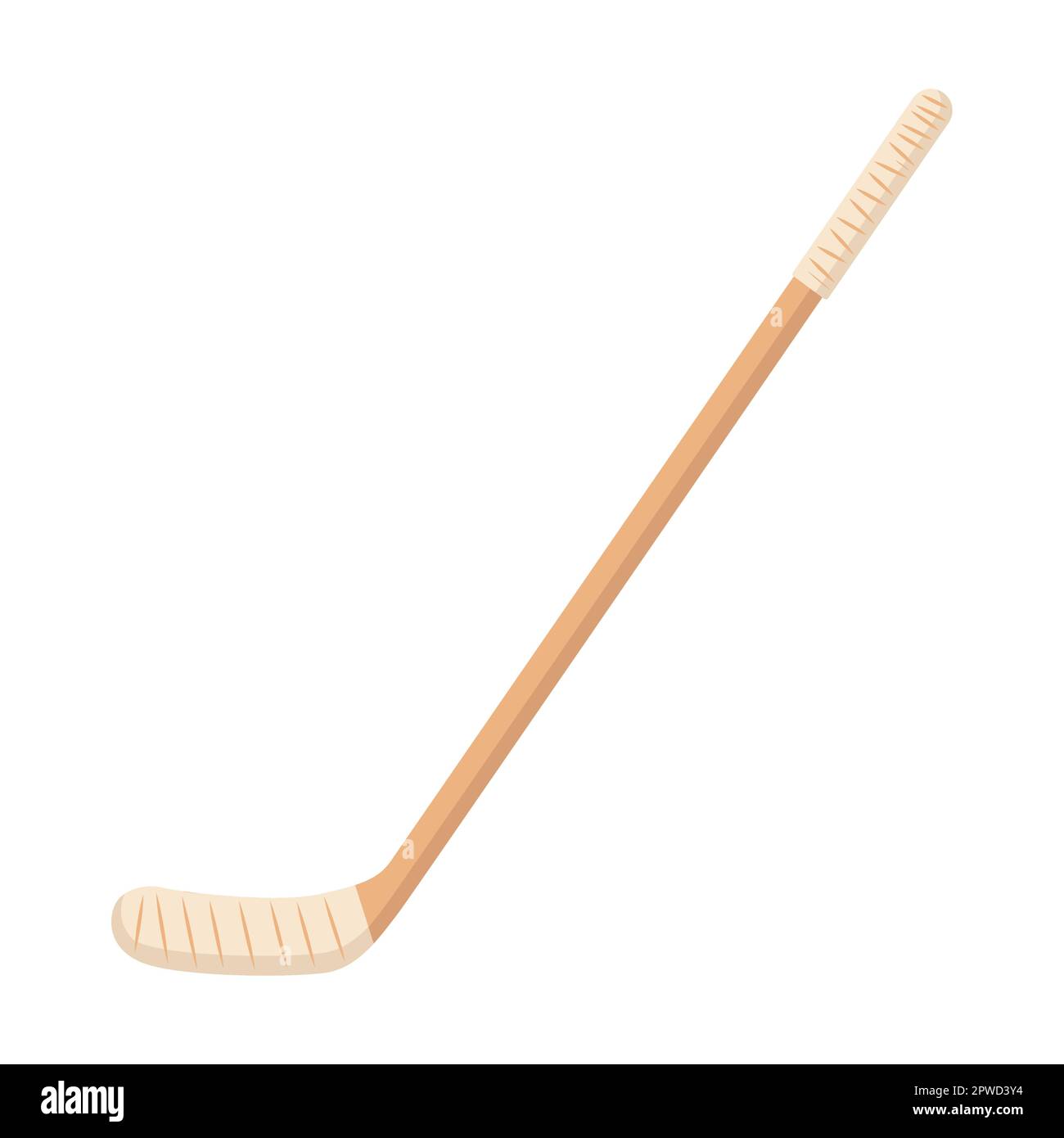 Ice hockey stick. Sport object or equipment flat vector illustration ...