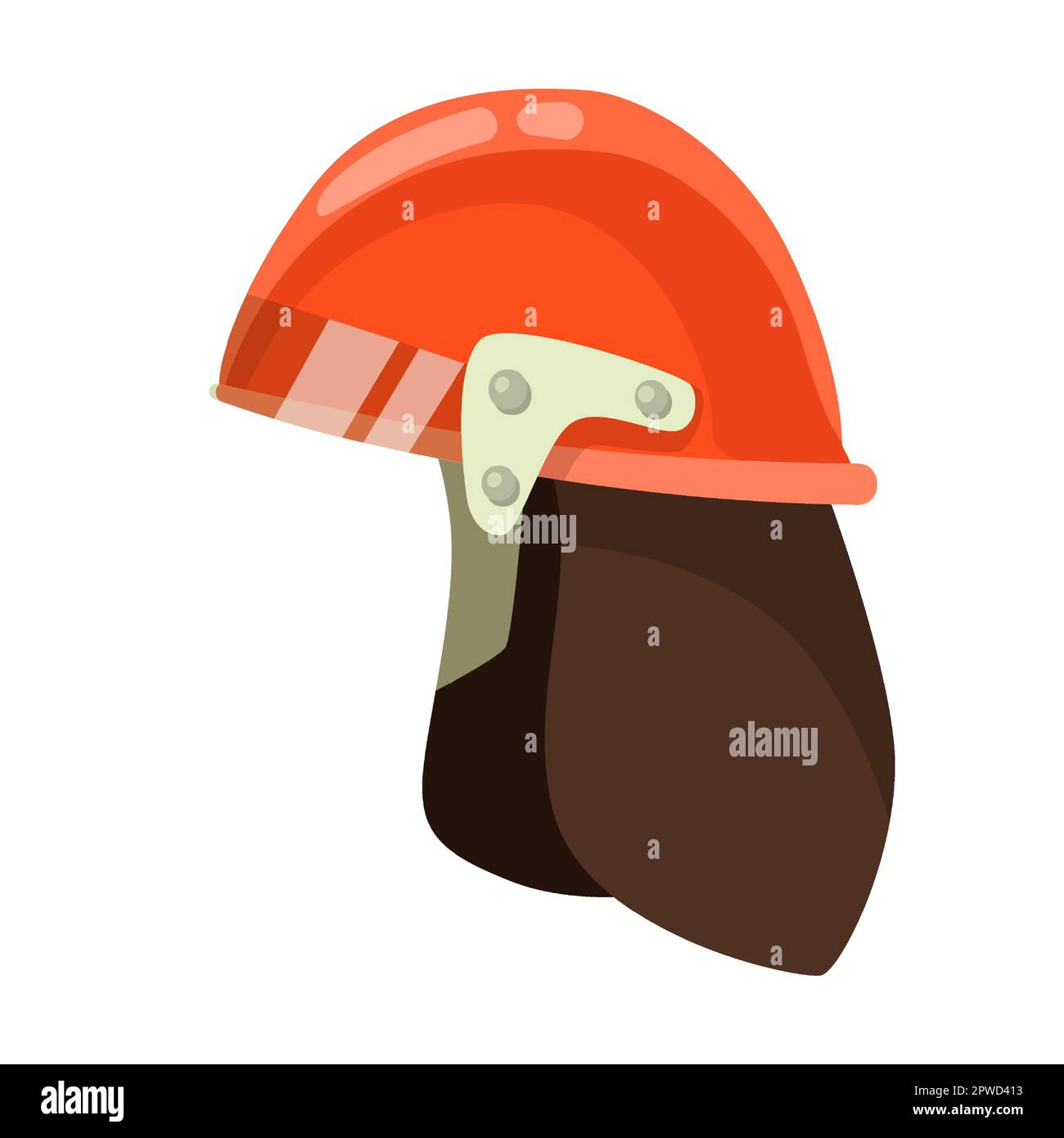 Firefighter protective helmet, firefighting equipment cartoon ...
