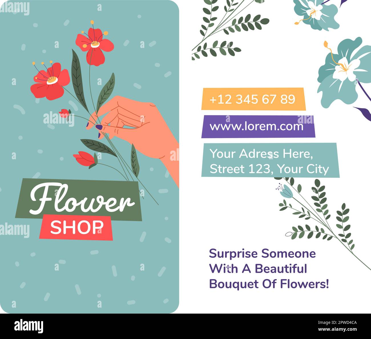 Rustic flower display Stock Vector Images - Alamy