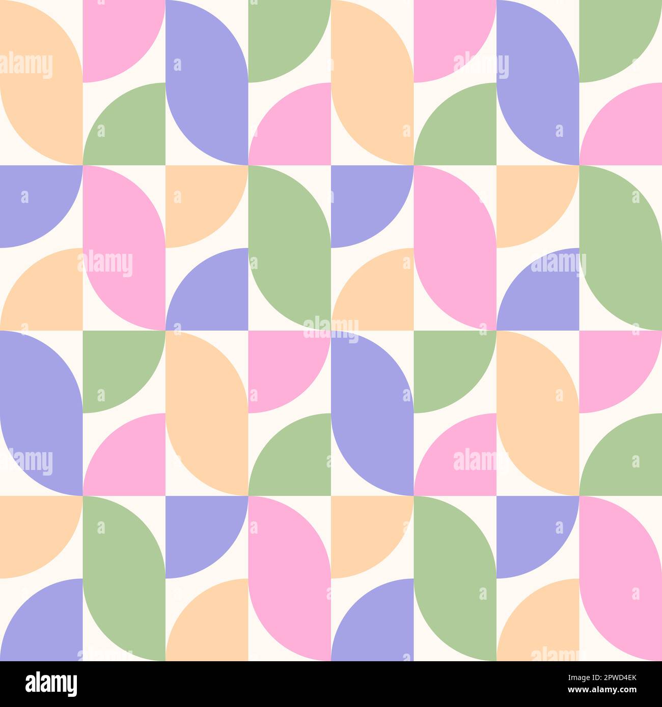 Groovy seamless pattern. Retro style background. Repeating vintage ...