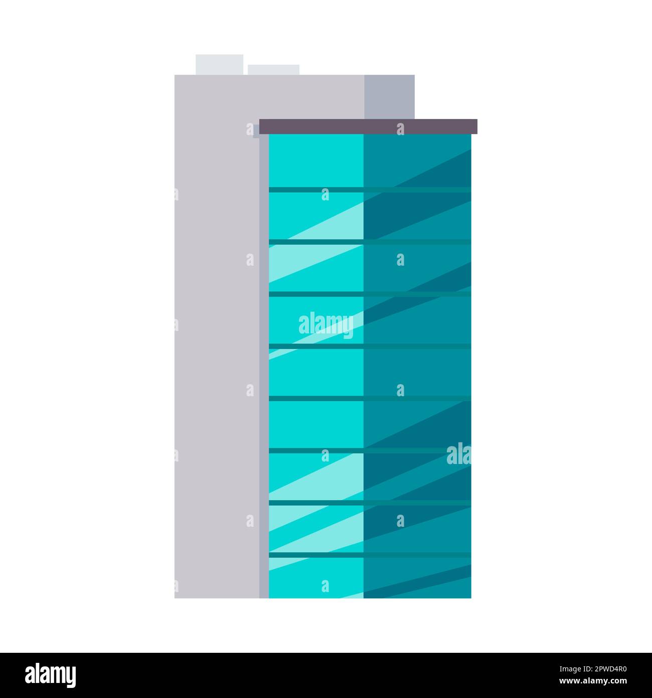 modern residential complex and commercial building. Vector illustration ...
