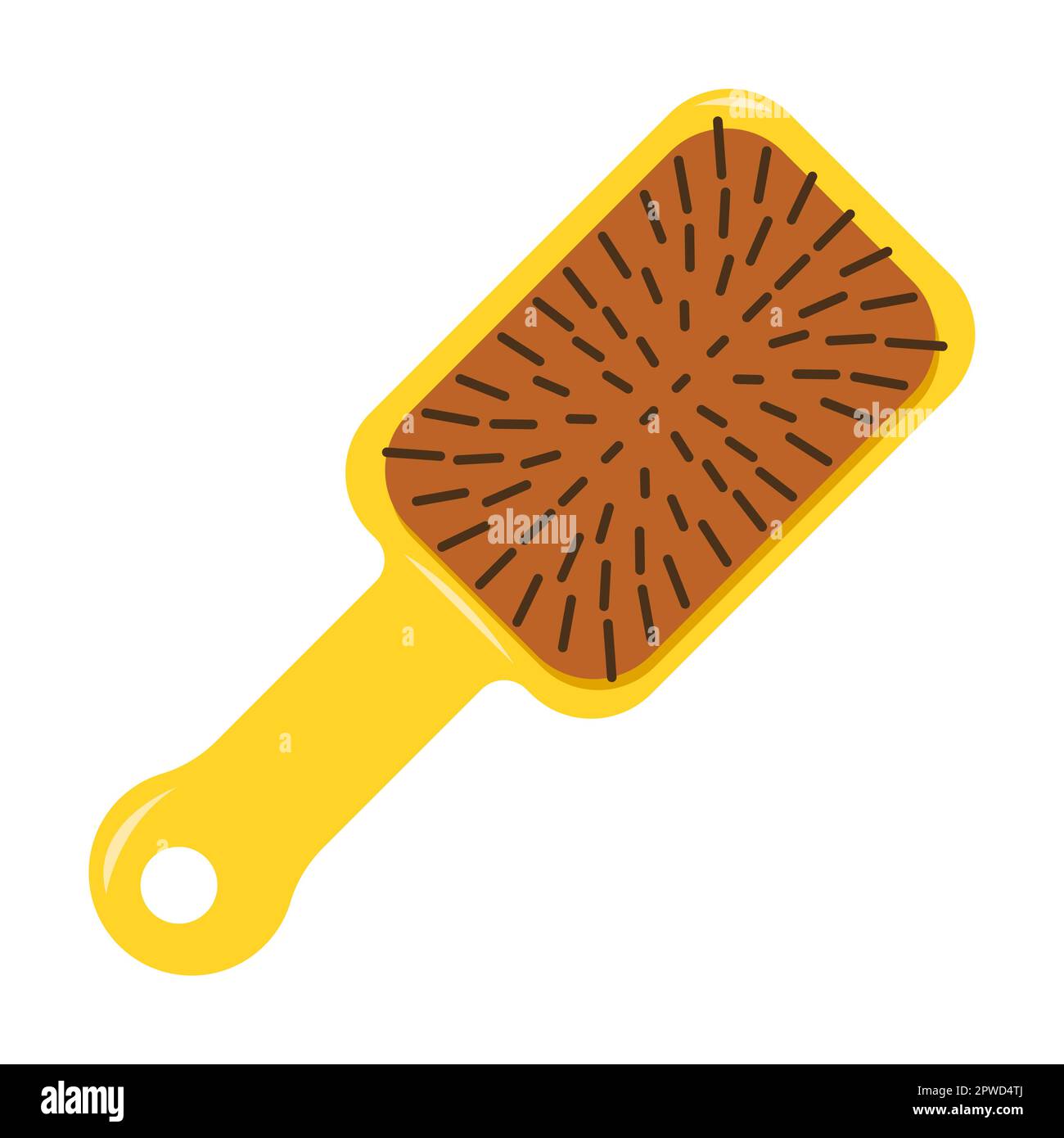 Round hairbrush Stock Vector Images - Alamy