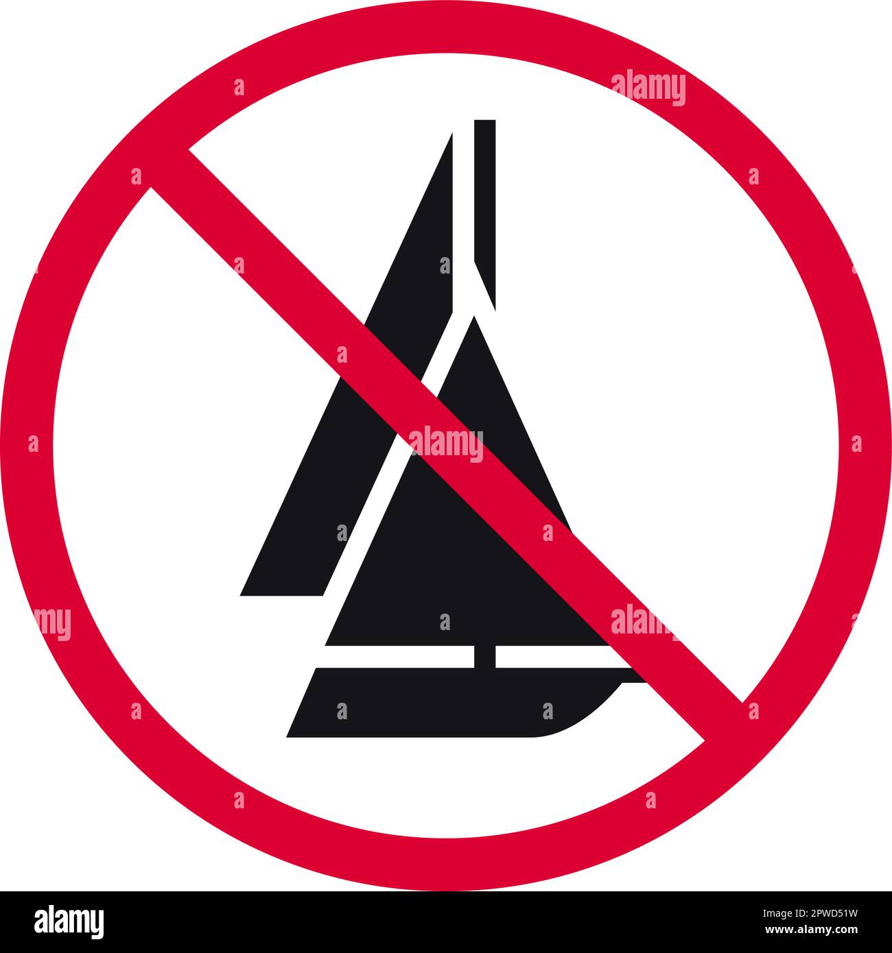 Prohibited sign, forbidden modern round sticker, vector illustration ...