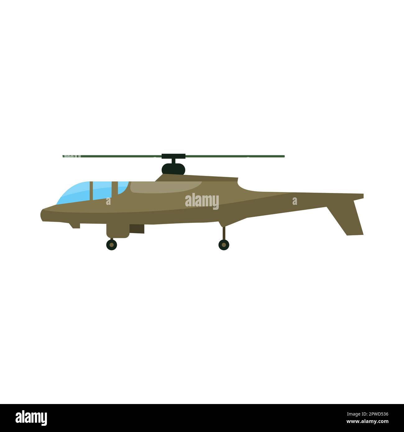 Small military helicopter cartoon illustration Stock Vector Image & Art ...