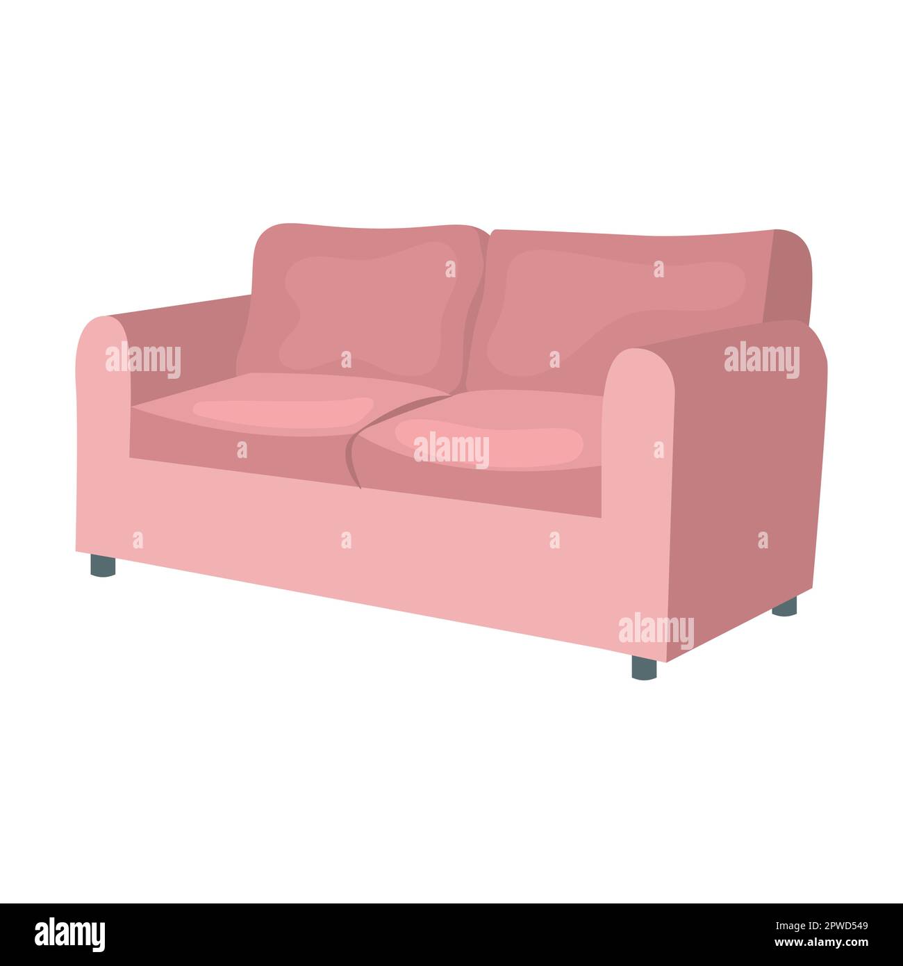 Cartoon home furniture sofa hi-res stock photography and images - Alamy
