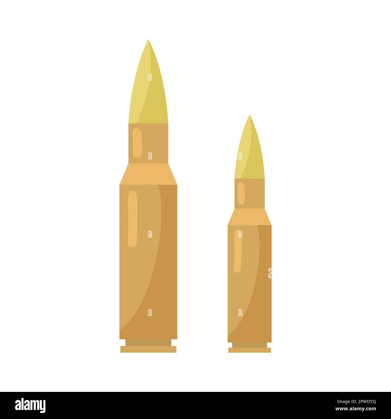 Gold metal bullets cartoon illustration Stock Vector Image & Art - Alamy