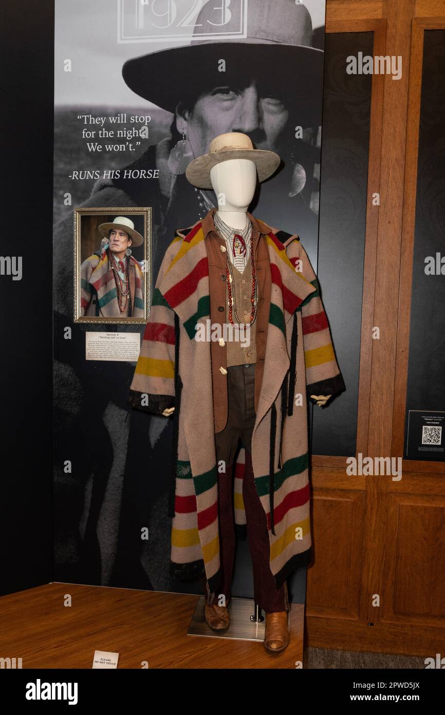 Costume for character Runs His Horse on display at 1923 TV series ...